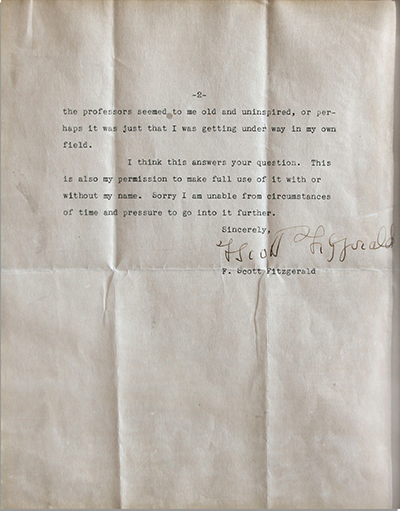 BOOKTRYST: F. Scott Fitzgerald's Earliest Writing Influences