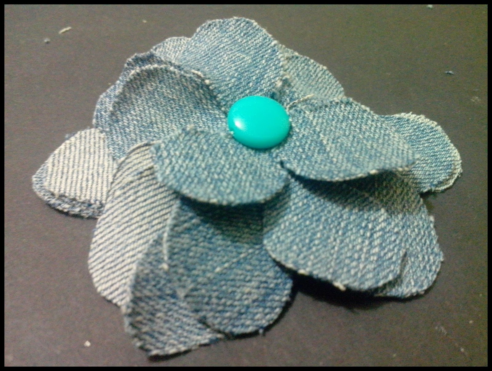 "The Crafty World" - Pankh Arts: Fabric Flower Tutorial DIY – Denim Flower: