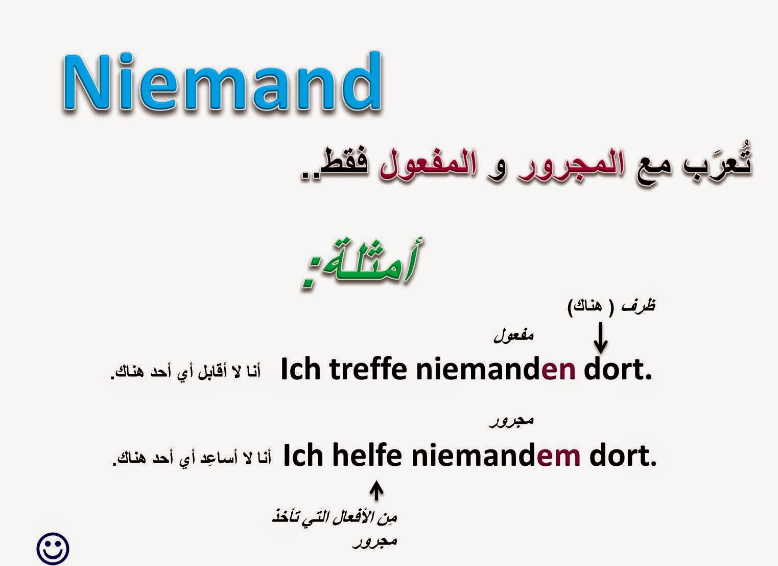 تعلَّم اللغة الألمانية بسهولة صور فيديو نص متجدد : ): النفي في ...