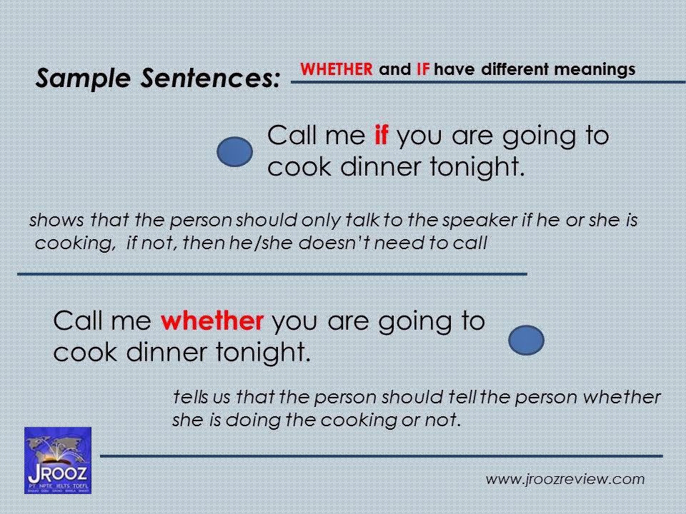 Whether or If? What are the Differences? - Learn English with Pictures