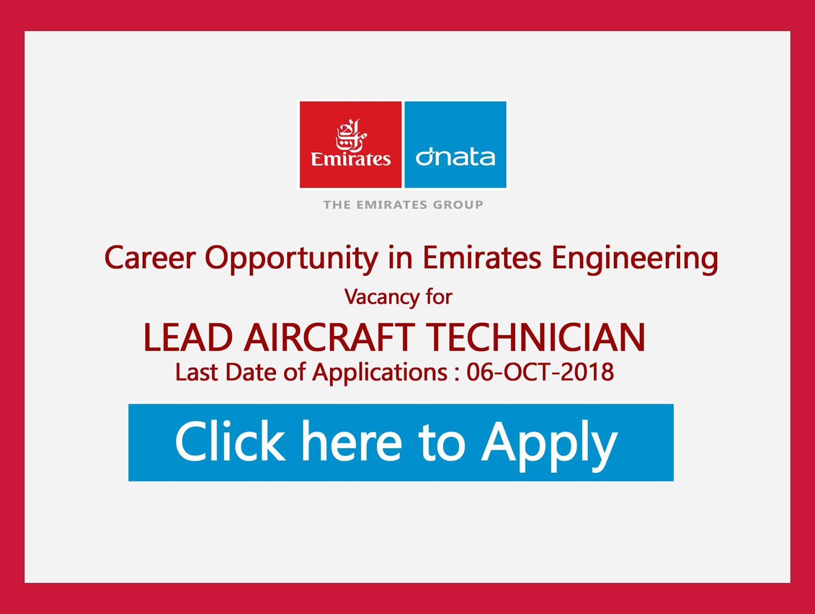 Aviation Jobs - Posts From All Over The World: APPLY NOW- LEAD AIRCRAFT ...