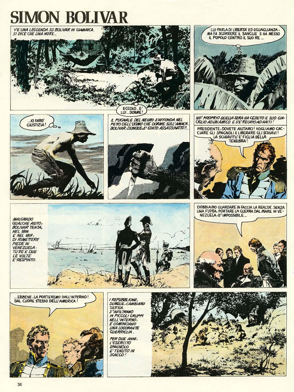 CÓMIC, historietas, tebeos…: ARTURO DEL CASTILLO-3. SIMÓN BOLÍVAR