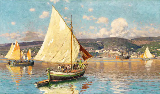 01 Marine Art, Giuseppe Barison's SAILING BOATS, With Footnotes, #315