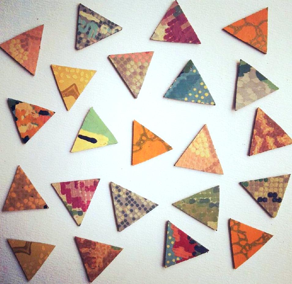 Lino Forest - Mixing Craft and Colour.: Little Triangle Flags