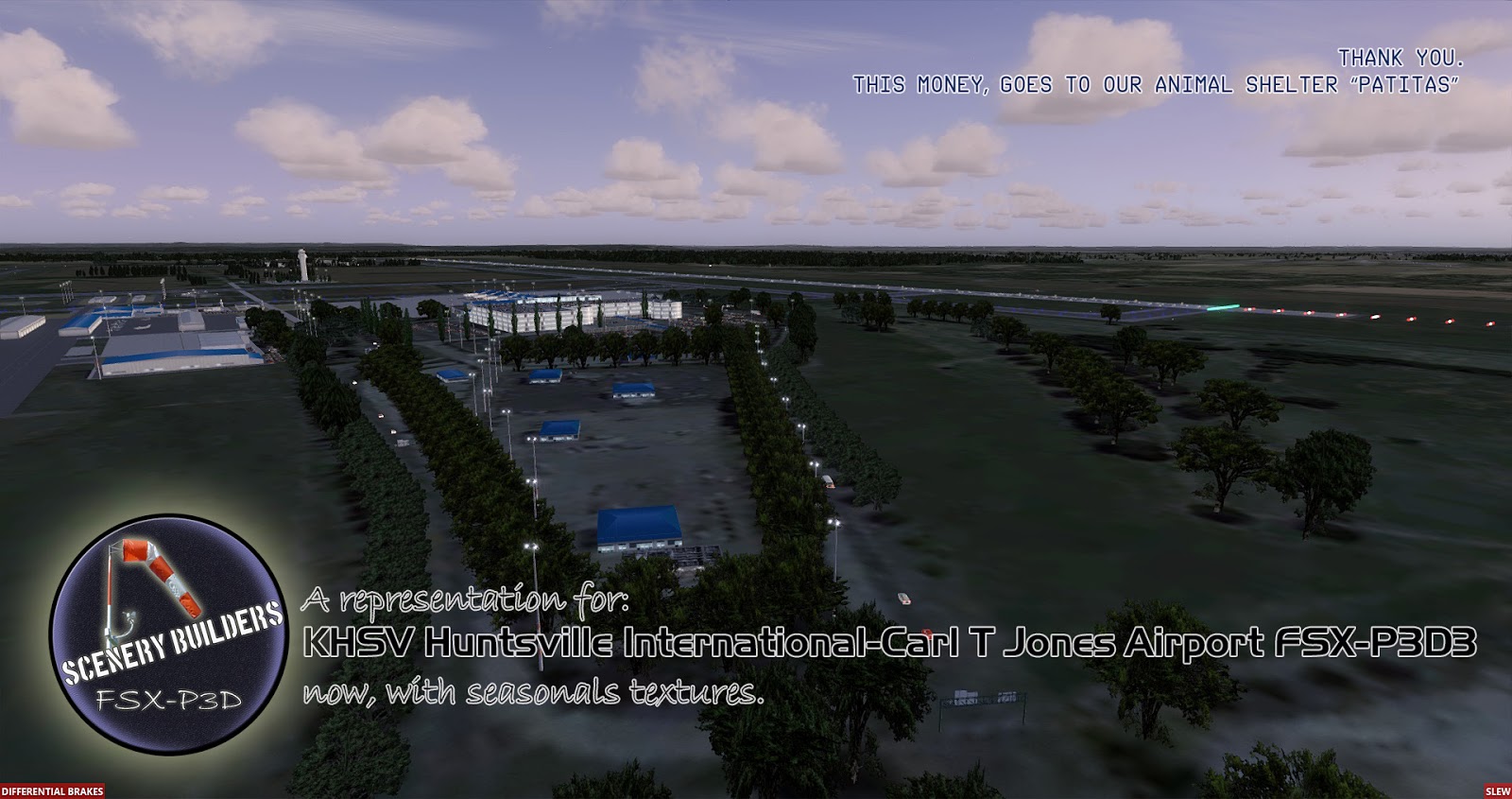 FSX, P3D, MSFS scenerybuilders.: KHSV Huntsville International Airport