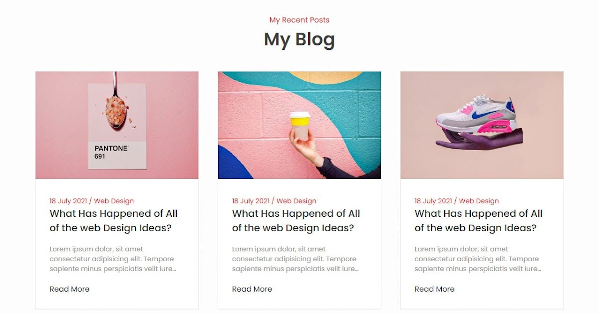 How To Create A Blog Section Using HTML and CSS