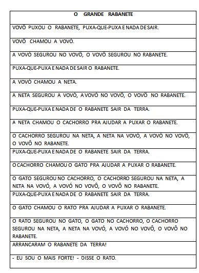 O grande rabanete | Acesso