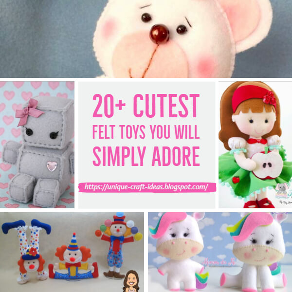 20+ Cutest Felt Toys you will simply adore