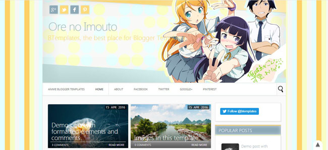 √ Kumpulan Template Blogger Anime Keren Responsive Gratis