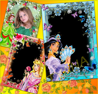 Beautiful Kids Frames Disney Princess - Zisya Art
