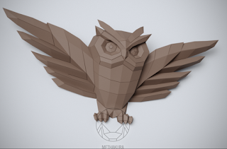 Owl by Methakura | Papercraft - Free