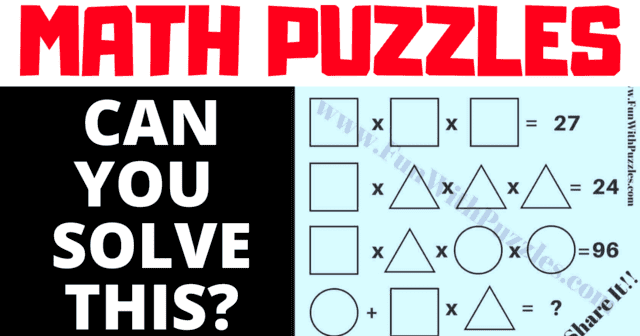 Algebraic Maths Brain Teasers to Test Your Skills