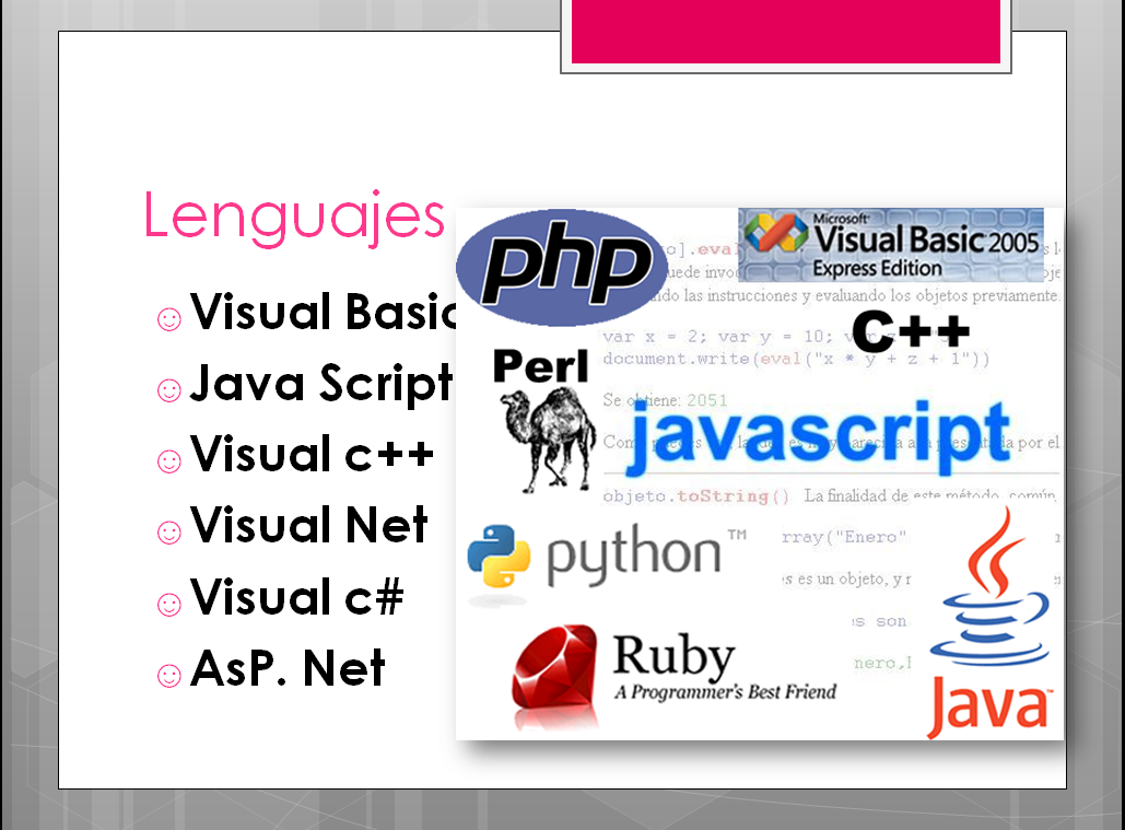 MANEJO DE TECNICAS DE PROGRAMACION : Identificacion de elementos de programacion dirigida por ...