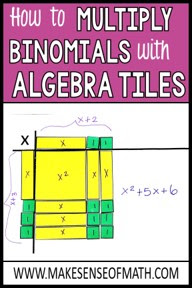 How to Multiply Binomials Using Algebra Tiles - Make Sense of Math