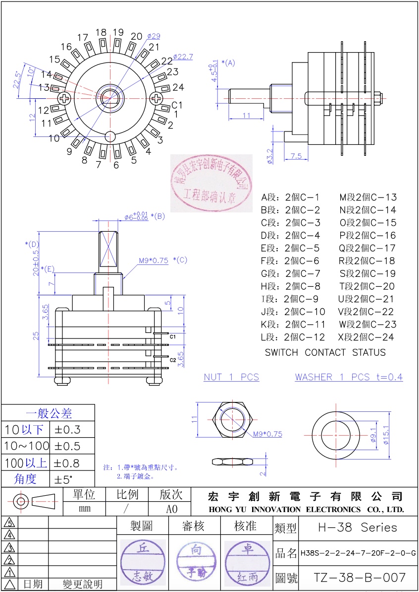 Modding a cheap 24-position rotary switch from China