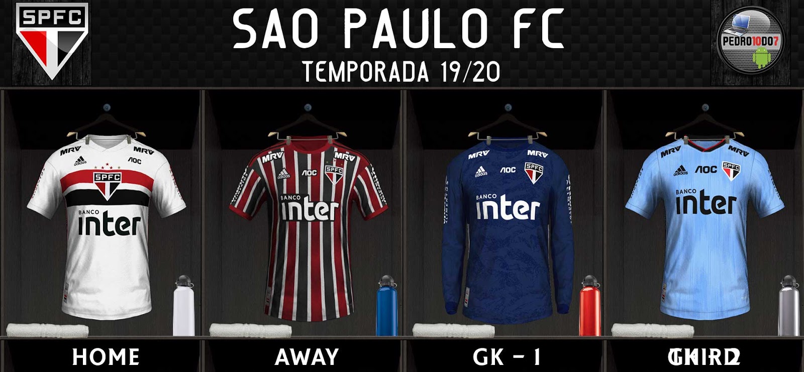 KIT - SÃO PAULO - SPFC - 2019 - F16-19