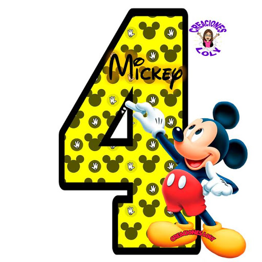 Creaciones Loly: Números Mickey