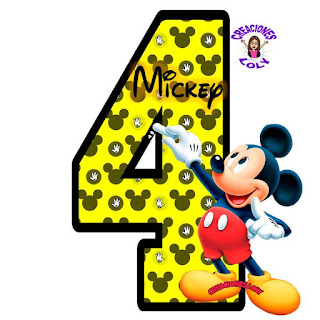 Creaciones Loly: Números Mickey
