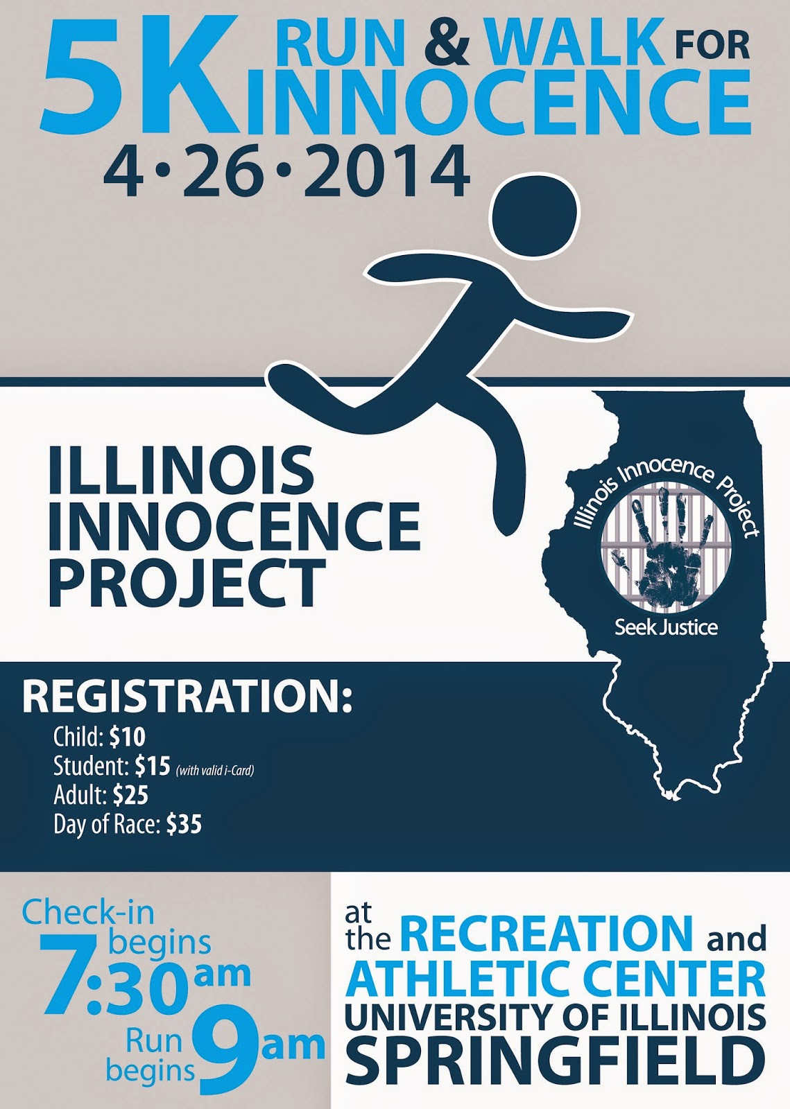 UIS Events: Illinois Innocence Project to host 5K Run & Walk for ...