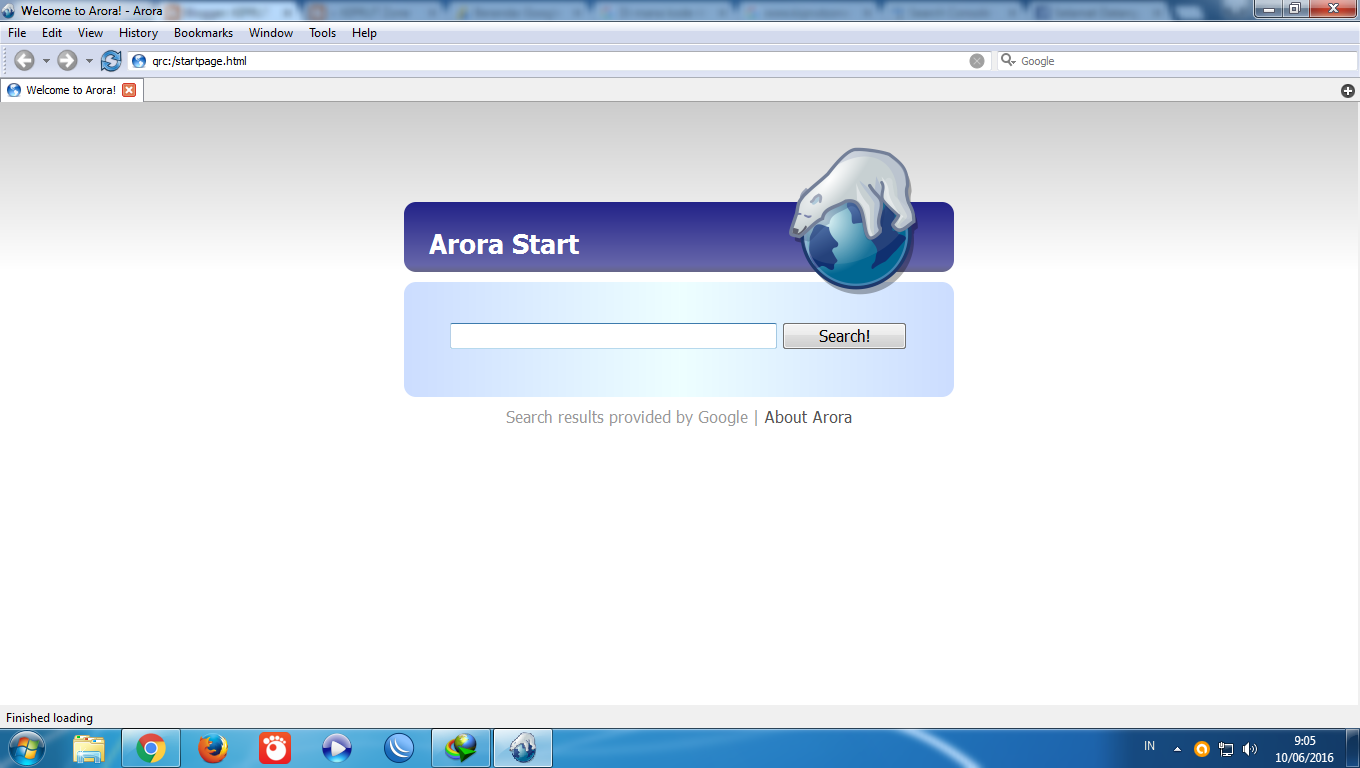 Web Browser Unik " Arora " untuk Windows - MEDIA MEDIAAN