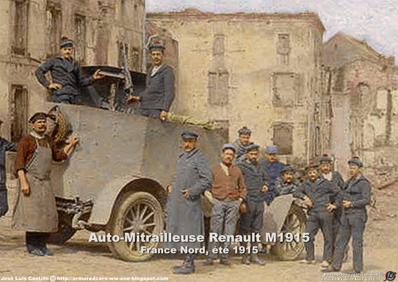 Armored Cars in the WWI: French Armored Cars Patrol. Northern France ...