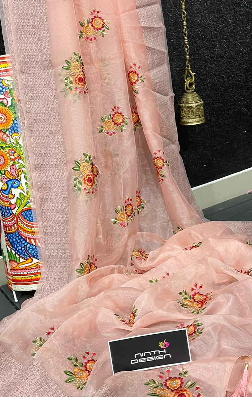 Latest Tissue Organza Sarees latest-tissue-organza-sarees