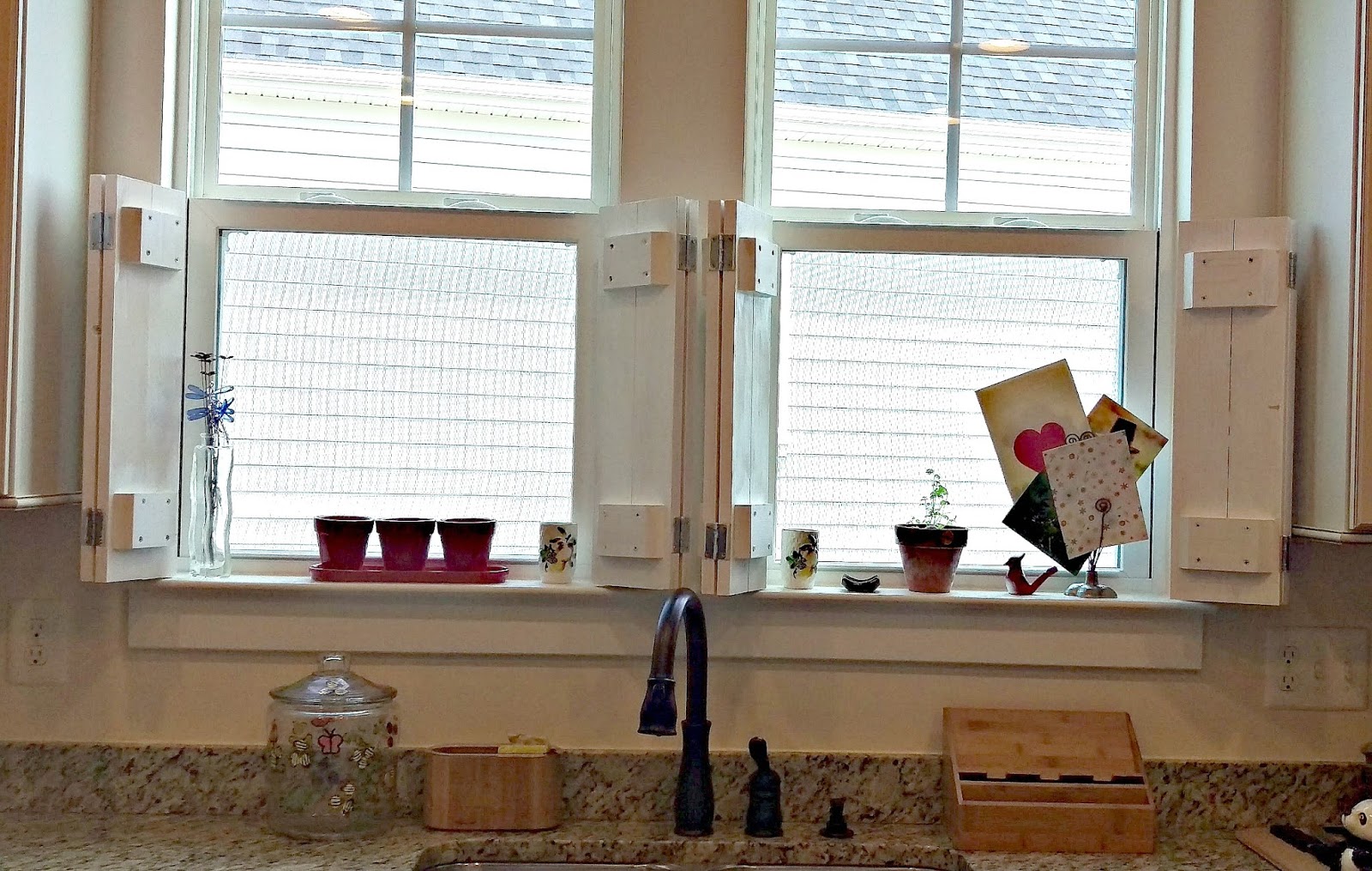 Potomac Shores Living: DIY Rustic Shutters and Window Treatments