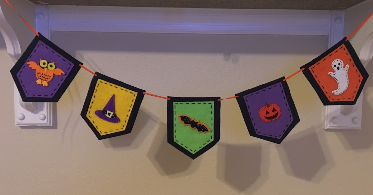 Rae's Arts and Craft Blog: Quick and Easy Halloween Pennant Banner