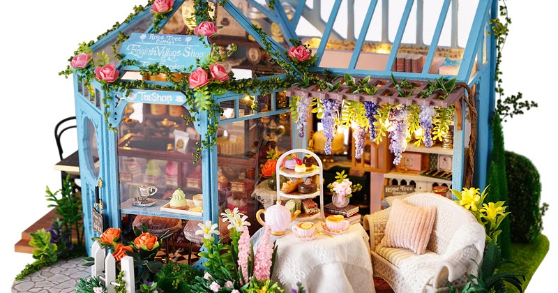 Welcome to Tidy Miniatures: A068 ROSE GARDEN TEA HOUSE