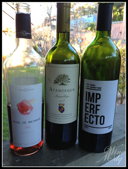 Wine MDQ: 3 vinos, 3 estilos, 3 regiones diferentes...y puro placer...