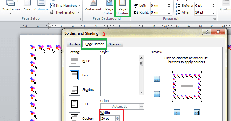 Cara Membuat Borders atau Bingkai Cantik Dengan Menggunakan Ms Word ...