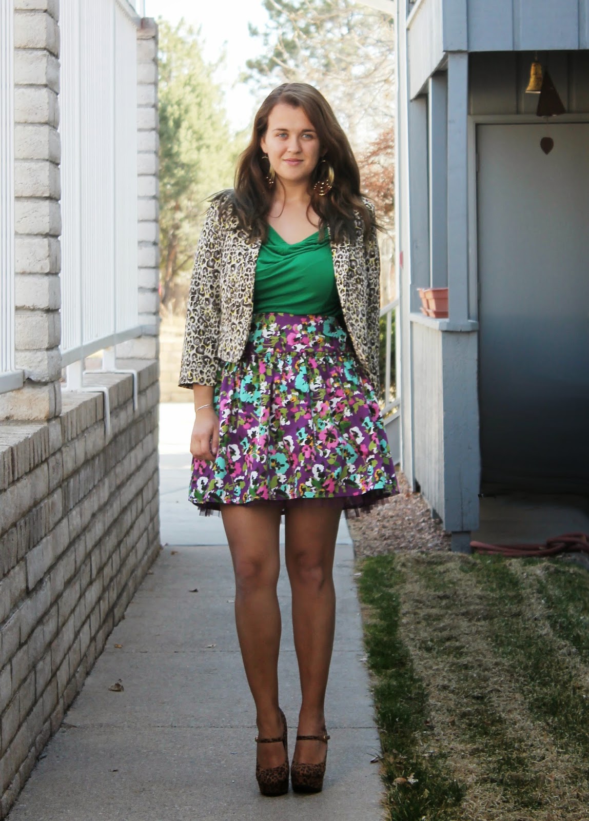Fashamorphosis: Outfit: Carrie Diaries Inspired Animal Print + Flower ...