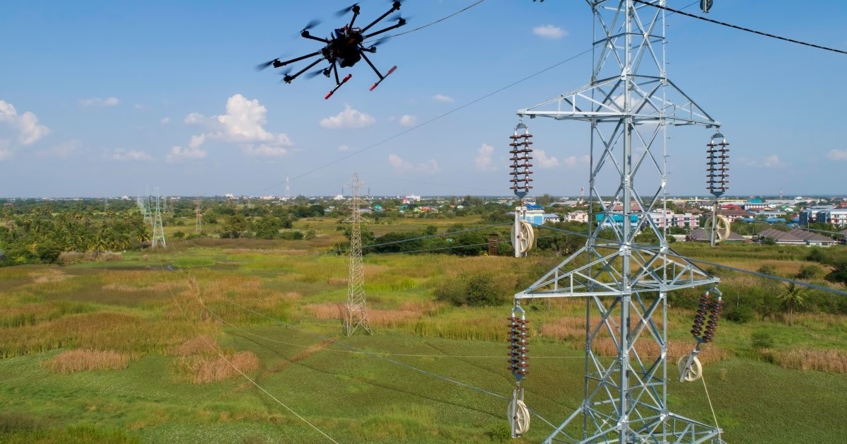 Un drone che rileva ed evita i cavi elettrici. Nuovo sensore dall ...