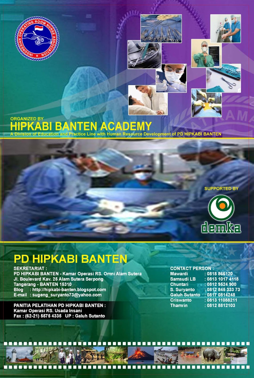 PW HIPKABI BANTEN: PELATIHAN DASAR PERAWAT KAMAR BEDAH