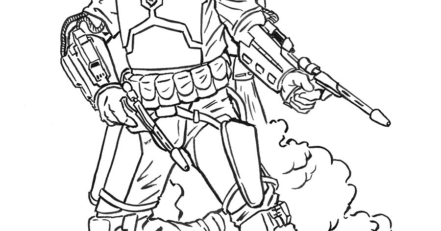 Philip Lambert Art: Inktober Day 24 - Jango Fett