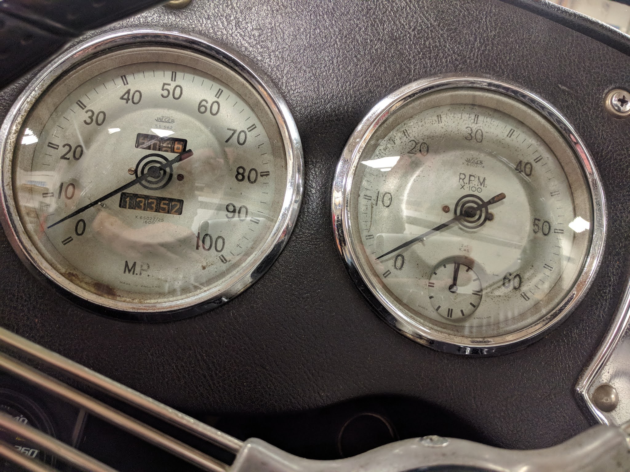 The Grant Street Garage: Beck TD, Part 68: A New Speedometer and Tachometer