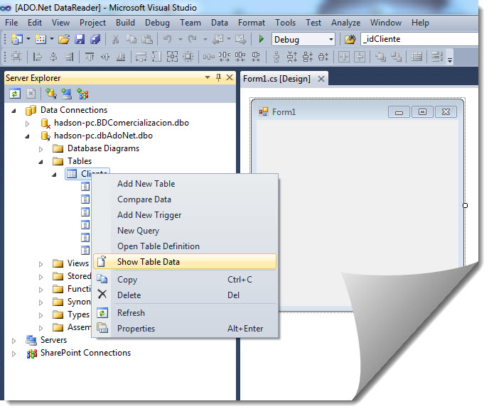 ADO.Net - Recuperar datos con DataReader