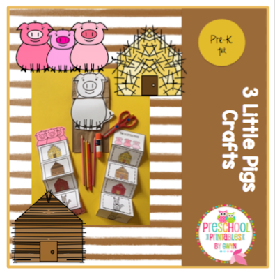 Three Little Pigs Crafts ~ Preschool Printables
