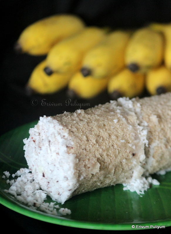 Erivum Puliyum: Chakka Podi Puttu | Steamed Raw Jackfruit Powder Puttu