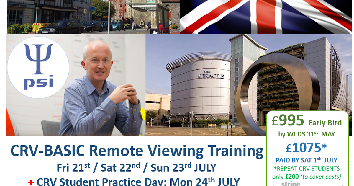 PSI: Pure Stream Information: CRV - Remote Viewing Training: Reading, UK - July 2017