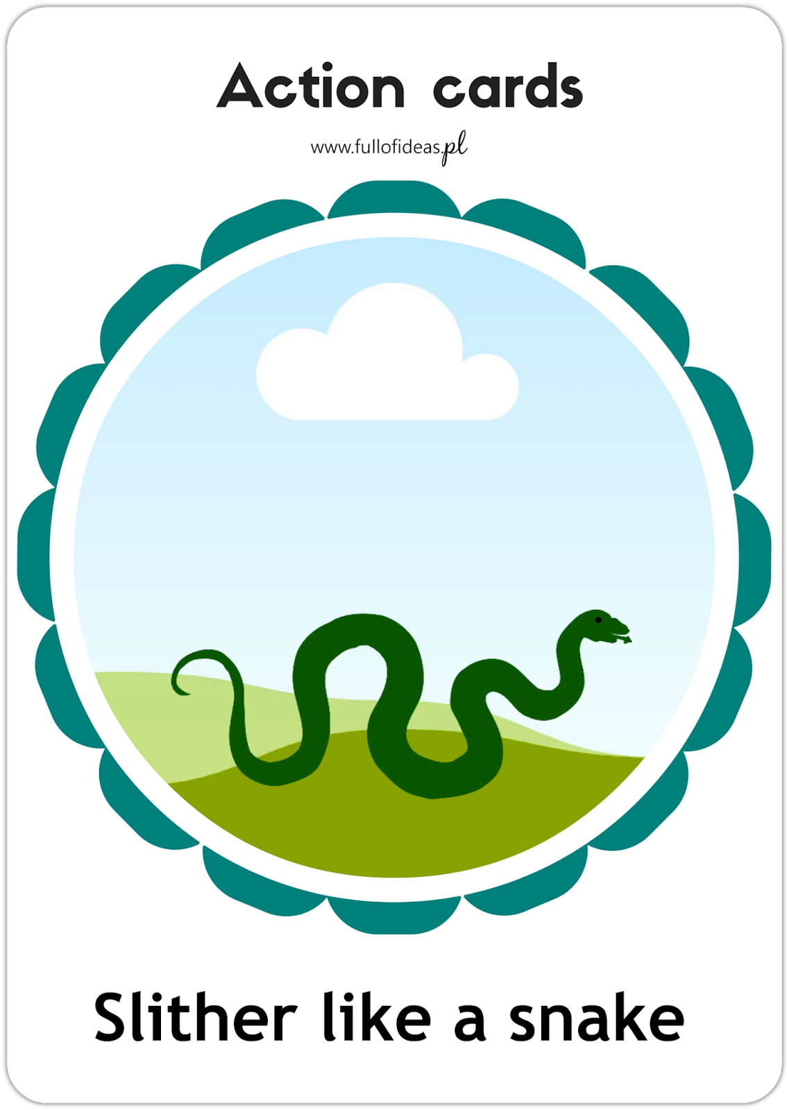 Action cards printables ⋆ Head Full of Ideas