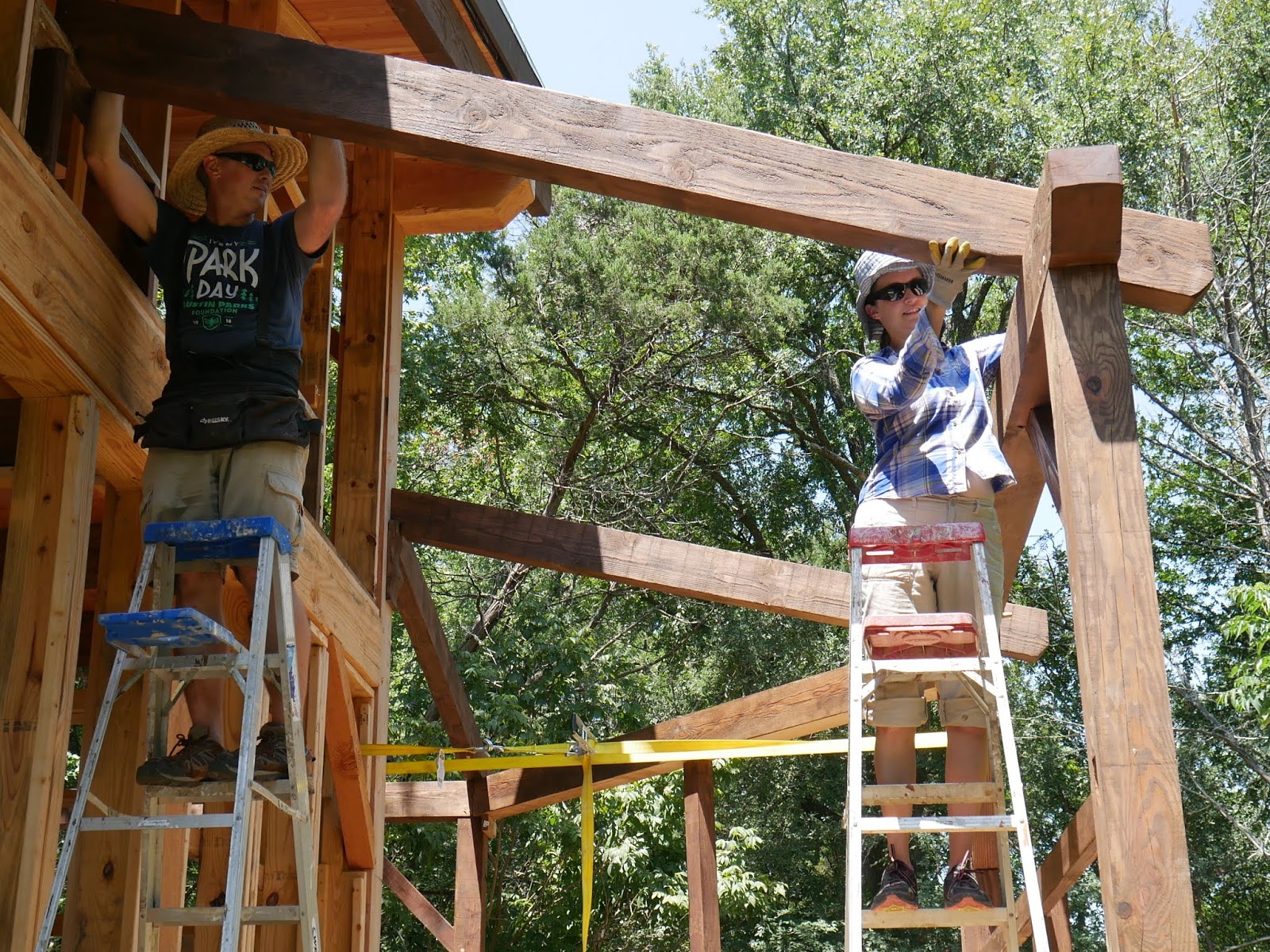 Porch Roof Construction Part 2: Rafters and Decking – Offgridburbia