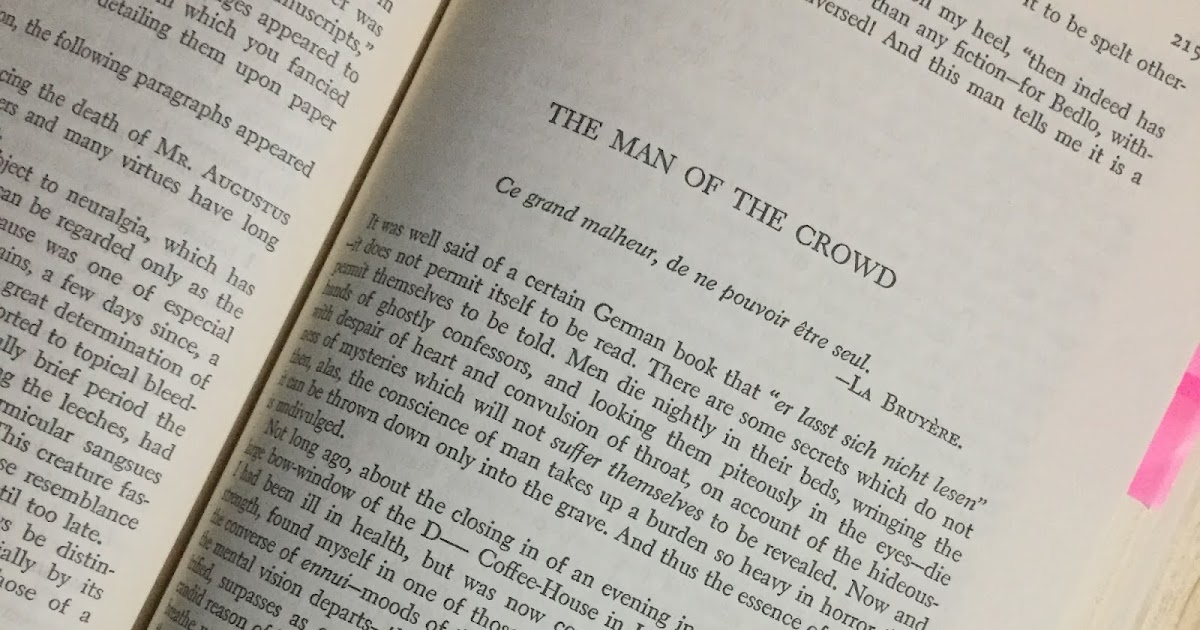 paperrona: The Man of the Crowd by Edgar Allan Poe