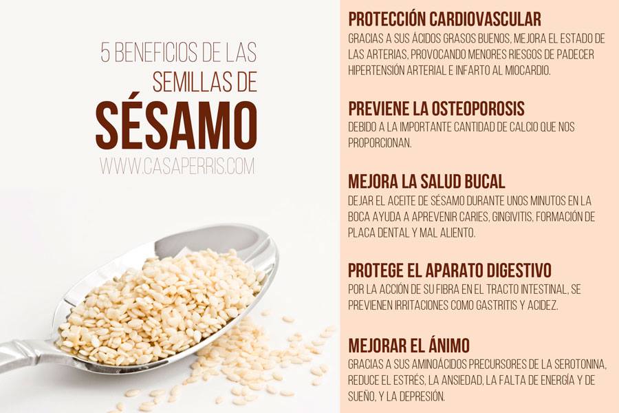 Sesamo: Semillas
