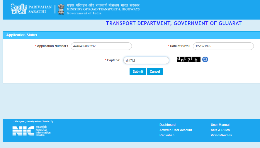 Check Your Learner Licence Status - Sarathi Parivahan Check Your Learner Licence Status - Sarathi Parivahan