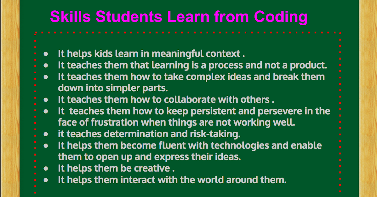 These are The Skills Students Learn from Coding ~ Educational ...