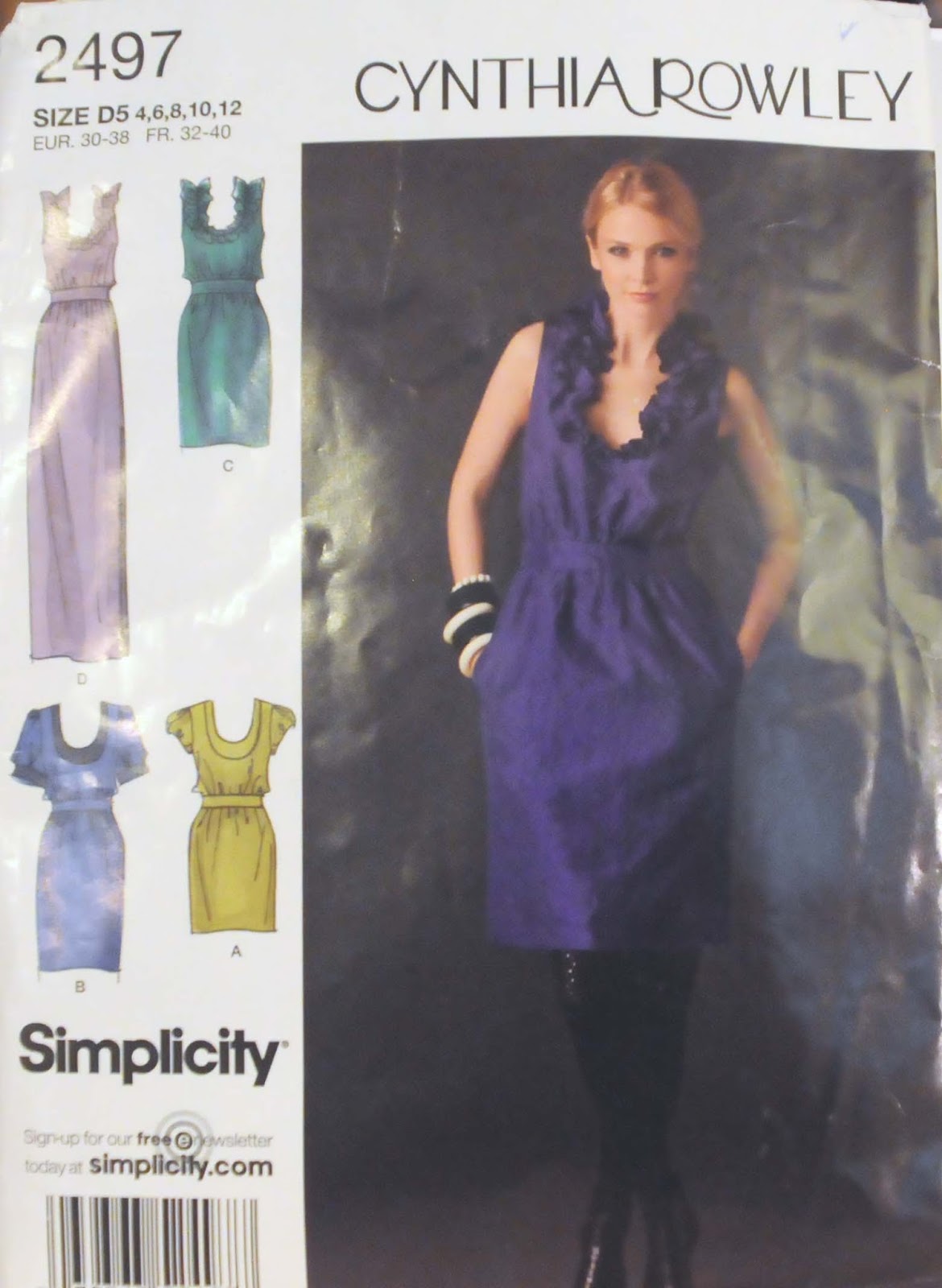 Hurrying A Turtle: Gold Cocktail Dress (Simplicity 2497)