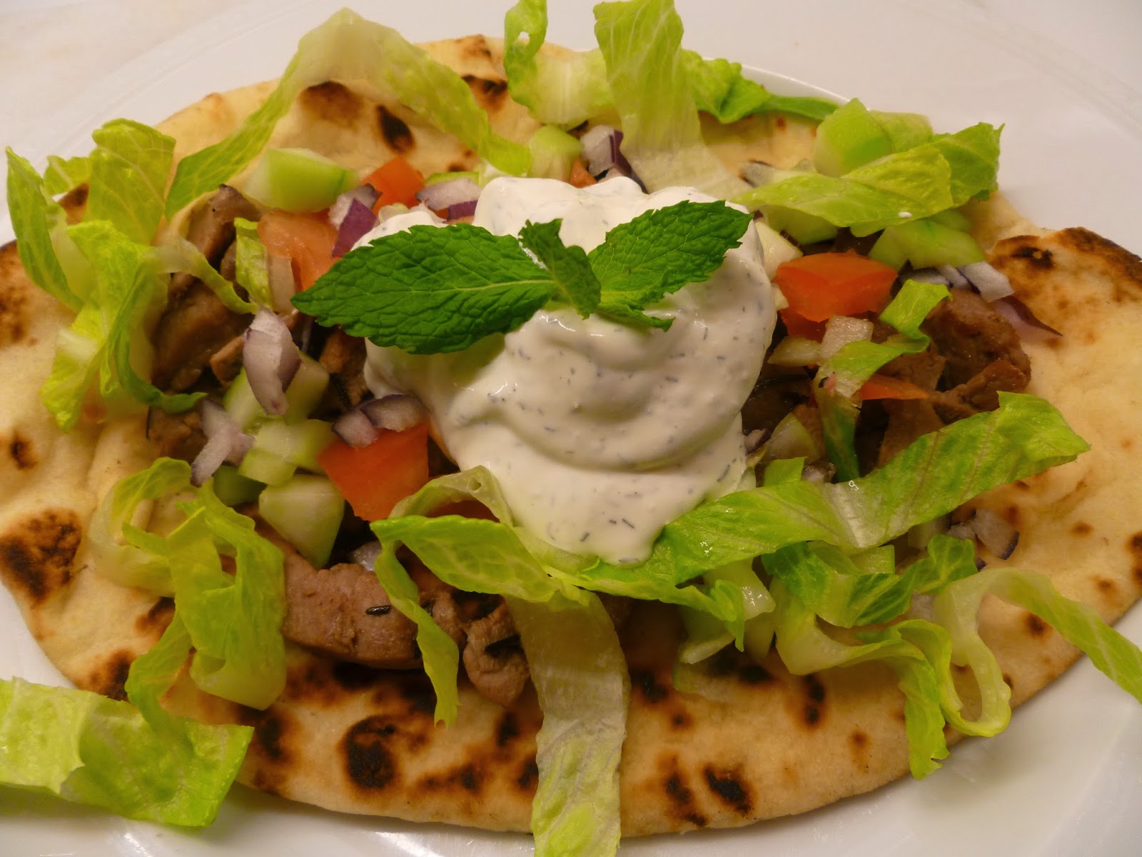 Lindaraxa: Roast Lamb Leftovers...Lamb Pita Pockets With Tzatziki
