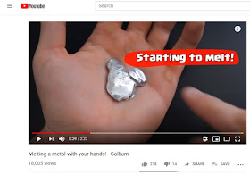 Gallium Melting In Your Hand