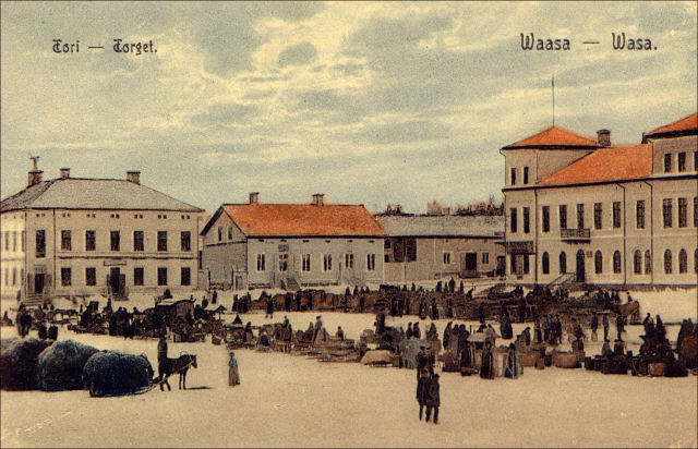 VAASA ENNEN JA NYT - VASA FÖRR OCH NU: Wolffin talo sai väistyä